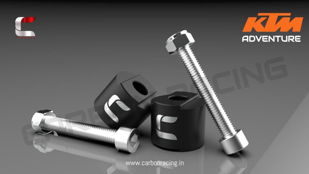 1Inch Handlebar Raiser Ktm 390 Adventure Black - Motoblazer