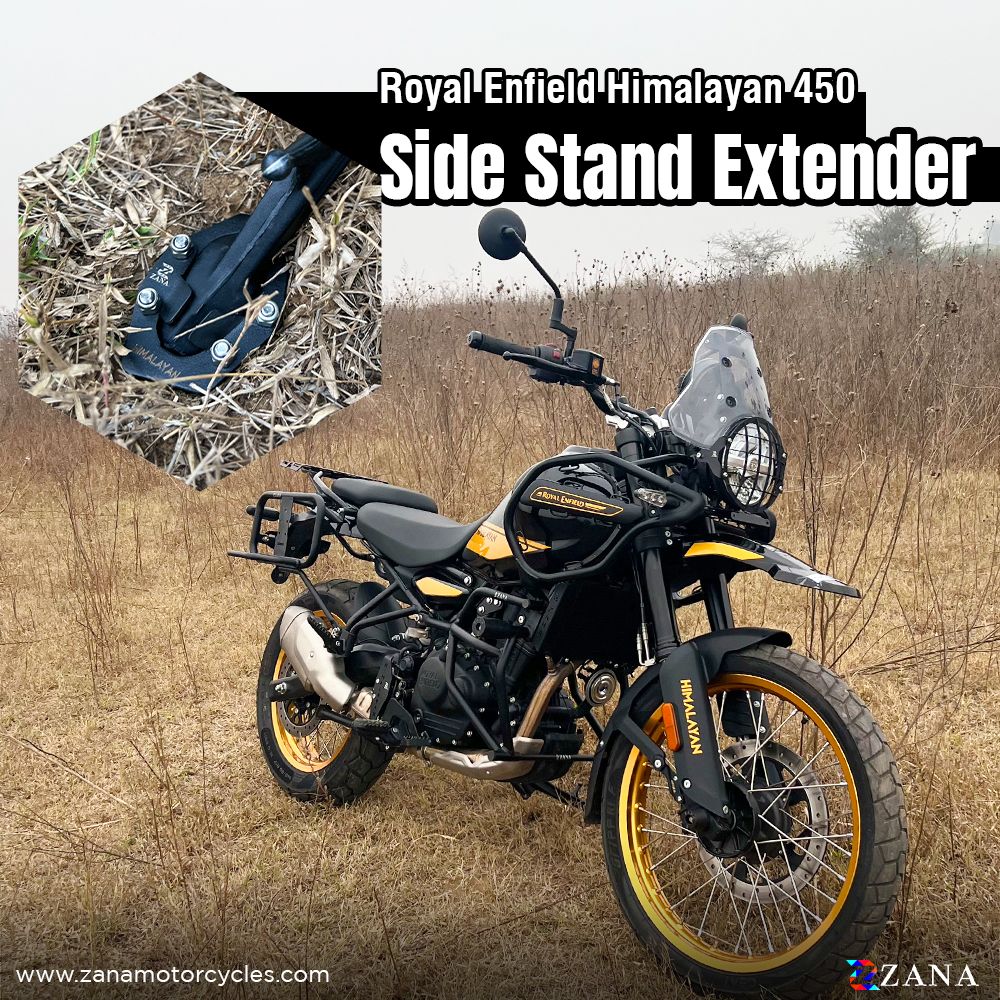 Side Stand Extender For Himalayan 450 (Aluminium & Stainless Steel ...